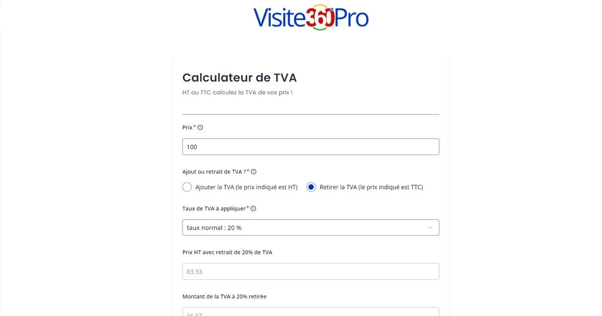 Calcul de la tva de vos prix HT ou TTC et calculer son montant
